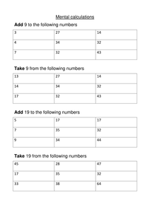 Adding 9 to a number by dave_orritt - UK Teaching Resources - TES