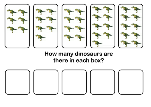 Dinosaur themed resources counting | Teaching Resources