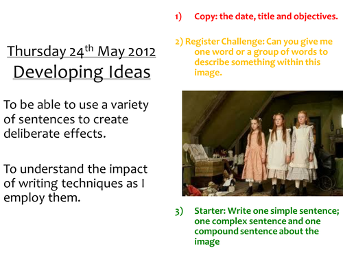 Creative Writing - Scene From A Film Lessons (7) | Teaching Resources