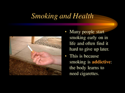 smoking and health ppt | Teaching Resources