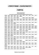Christmas Coordinates | Teaching Resources