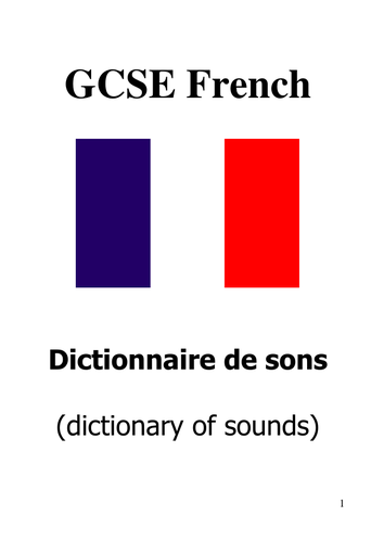 French sound dictionary | Teaching Resources