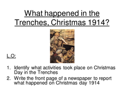 Christmas in the Trenches | Teaching Resources