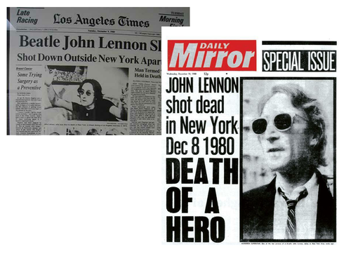 John Lennon QCA Topic Unit Life of a Famous Person | Teaching Resources