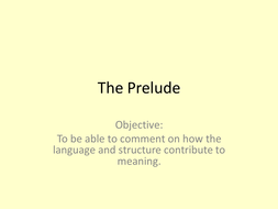 The Prelude | Teaching Resources