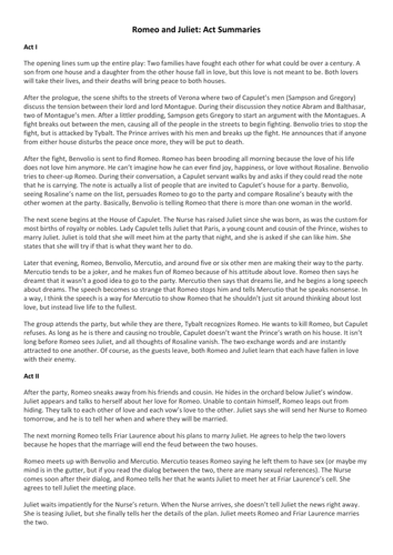 Shakespeare: Romeo and Juliet / Analytical Writing | Teaching Resources
