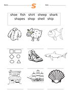 First sh Words Worksheet sh by barang | Teaching Resources