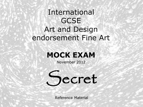 Secret, reference material | Teaching Resources