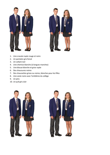LES VETEMENTS clothes in French | Teaching Resources