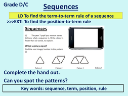 Introduction to Sequences | Teaching Resources