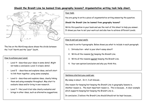 Should the Brandt Line be banned from geography? | Teaching Resources