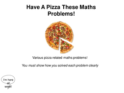 Have A Pizza These Maths Problems | Teaching Resources