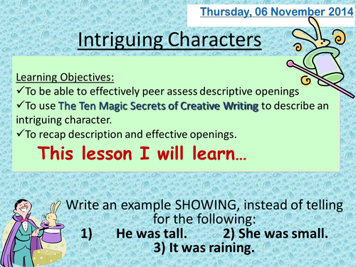 Creative Writing | Teaching Resources