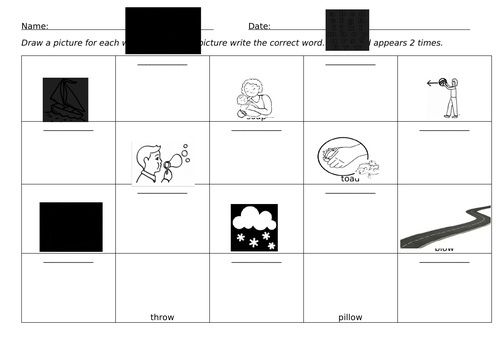 oa and ow (oa) digraph worksheets | Teaching Resources