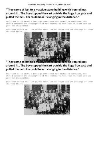 Unaided Writing Prompts: Victorian / Street Child | Teaching Resources