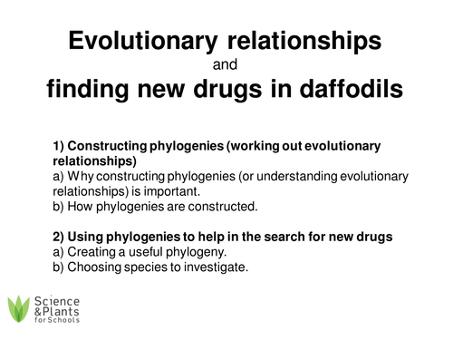 Evolutionary relationships & drug discovery | Teaching Resources