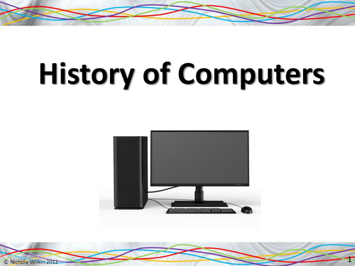 History of Computers Lesson | Teaching Resources