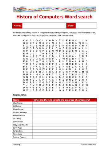 History of Computers Lesson | Teaching Resources History of Computers Lesson | Teaching Resources