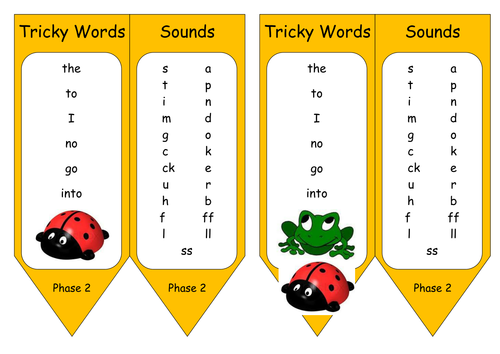 Phonics Bookmark by bushellROE - Teaching Resources - TES