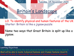 Britains Landscapes: physical and human features | Teaching Resources
