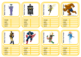 Differentiated Top Trump Templates | Teaching Resources
