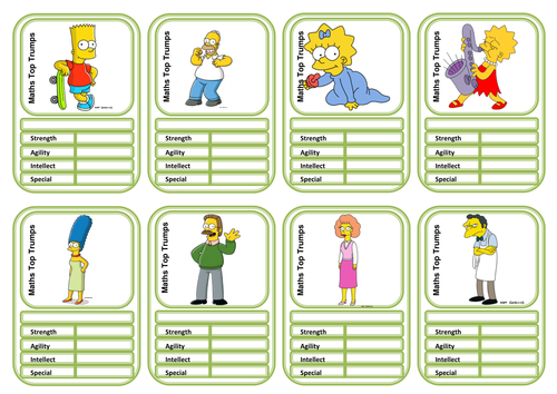 Differentiated Top Trump Templates | Teaching Resources