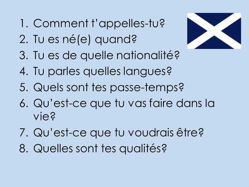 French CV and Interview Questions. | Teaching Resources