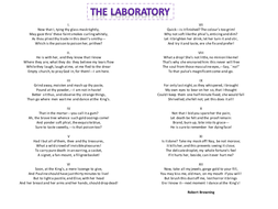The Laboratory by Robert Browning | Teaching Resources