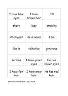 Spanish Mira 2 module 1 vocabulary revision cards | Teaching Resources