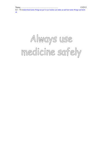 Always use medicines safely | Teaching Resources Always use medicines safely | Teaching Resources