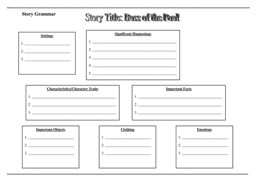 'Boss of the pool' literature unit | Teaching Resources