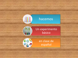 Spanish Science Experiment | Teaching Resources