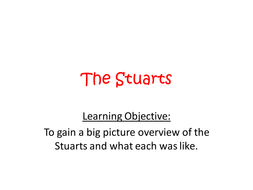 Stuart Rulers Overview | Teaching Resources