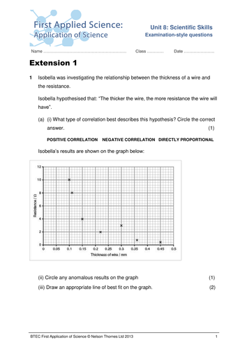 BTEC First Applied Science 2012 worksheets | Teaching Resources BTEC First Applied Science 2012 worksheets | Teaching Resources