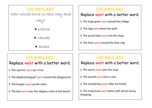Literacy Challenge Cards 4 | Teaching Resources