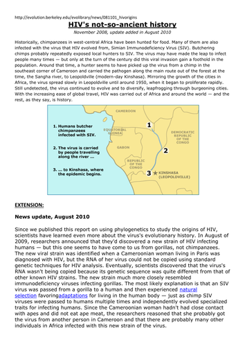 HIV observation standard lesson | Teaching Resources