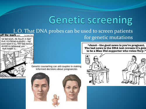 Genetic screening and counselling (AQA B5) | Teaching Resources