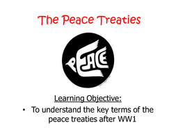 WWI The Peace Treaties | Teaching Resources