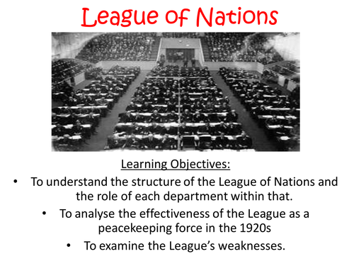The League of Nations | Teaching Resources