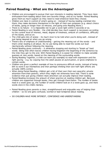 Paired reading - Introduction and method | Teaching Resources