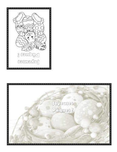 French Easter Cards | Teaching Resources