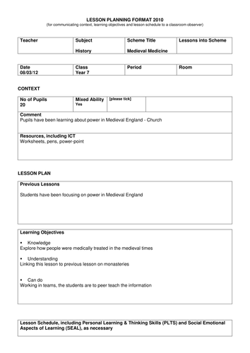 Medieval Medicine | Teaching Resources