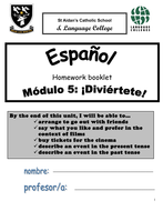 Listos 2 Homework booklet | Teaching Resources