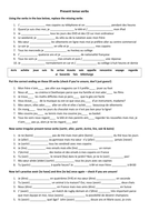 present tense practice in French | Teaching Resources
