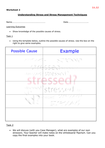 Understanding Stress & Management Techniques | Teaching Resources