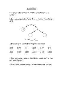 Prime Factors using a factor tree by mallan824 - UK Teaching Resources ...