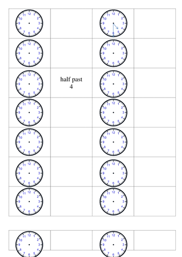 Analogue Time Domino Activity | Teaching Resources