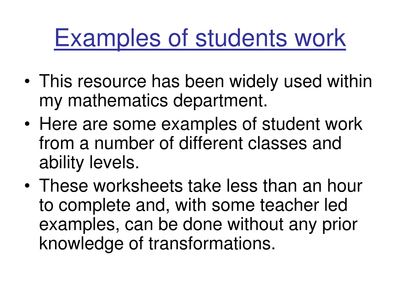 Transformations Package By Tristanjones Uk Teaching Resources Tes