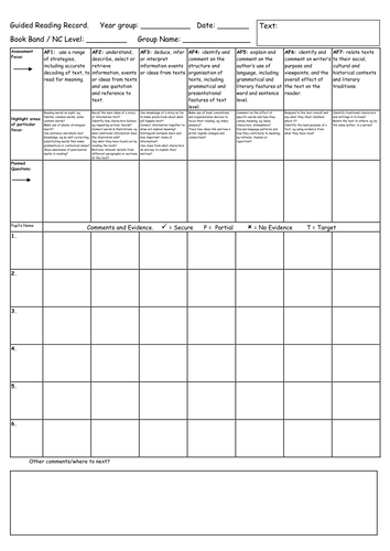 Guided Reading Materials | Teaching Resources