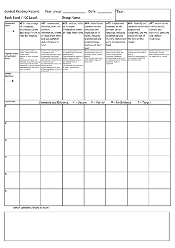 Guided Reading Materials | Teaching Resources
